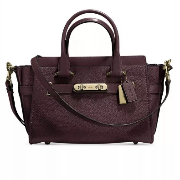 Coach | Bags | Coach Swagger 27 In Pebble Leather Satchel | Poshmark